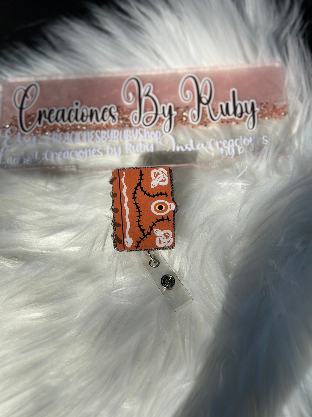 Spell Book Badge Reel/witch Sisters Badge Reel/hocus Pocus - Etsy