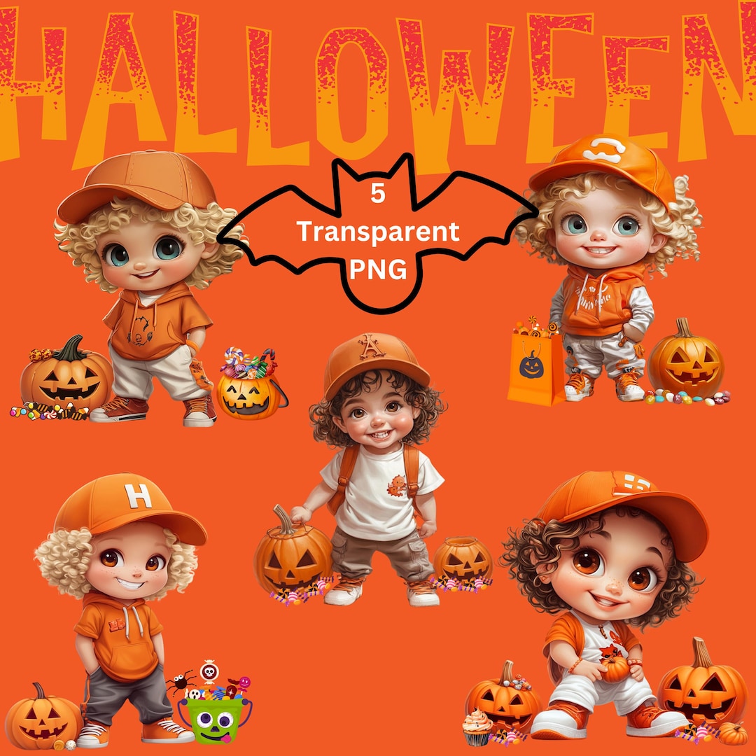 Halloween Little Boy PNG Bundle: DIY Crafts (digital Download) - Etsy