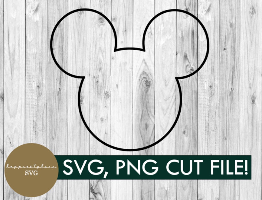 Mickey Mouse Outline Vector