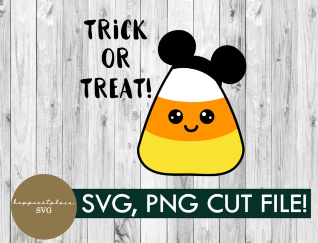 Svg, Png, Mickey Candy Corn, Trick or Tread, Halloween, Digital ...