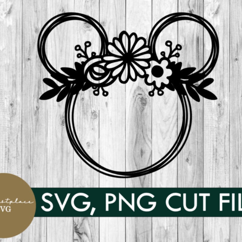 Minnie Flower Svg - Etsy