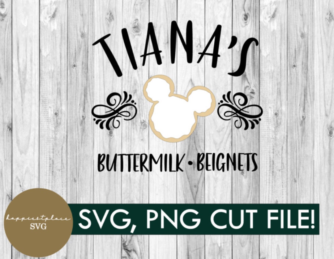 Svg, Png, Buttermilk Beignets, Princess, Frog, Mickey, Digital Download ...