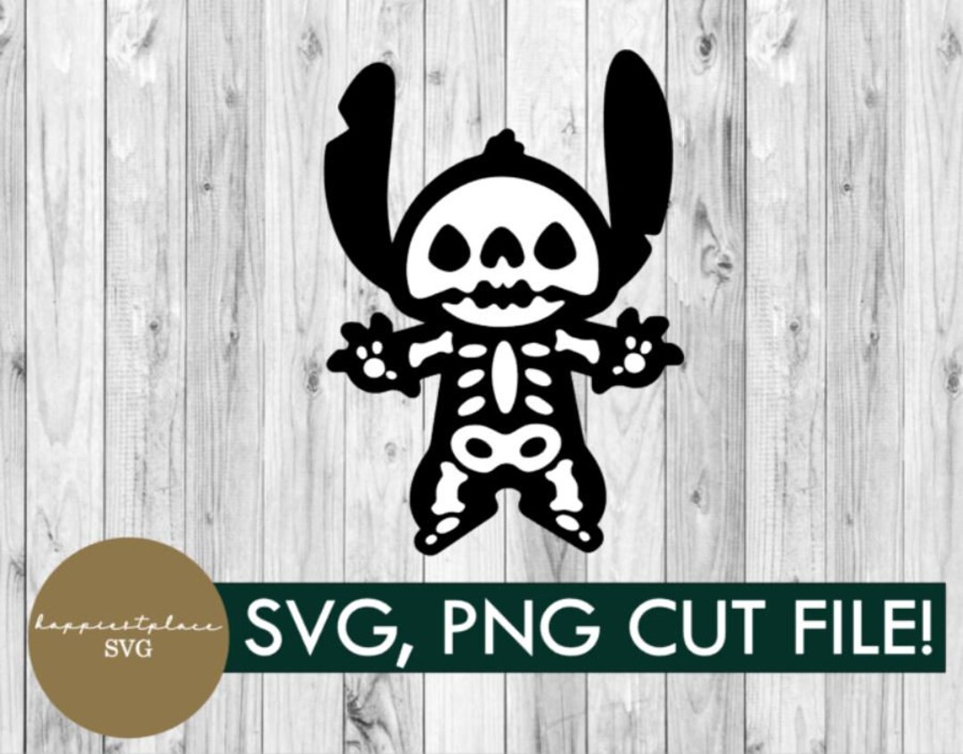 Svg, Png, Stitch Skeleton, Stitch Cut File, Halloween, Holiday, Fall ...