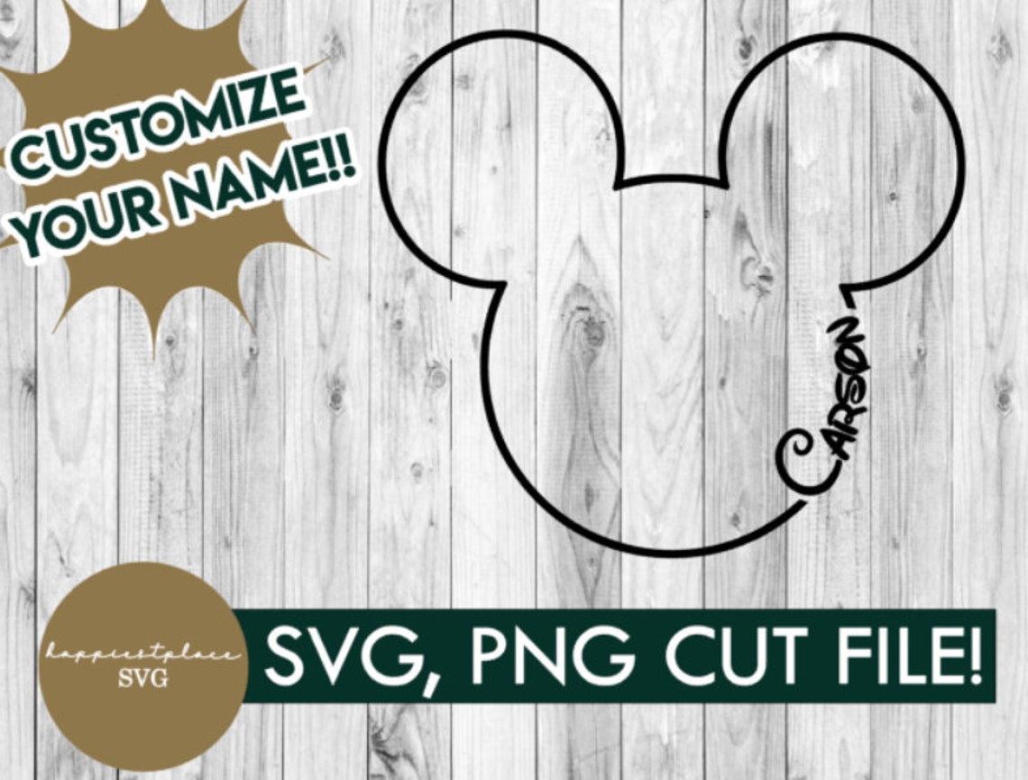 Svg, Png, Custom Name, Mickey, Minnie, Digital Download, Vacation ...