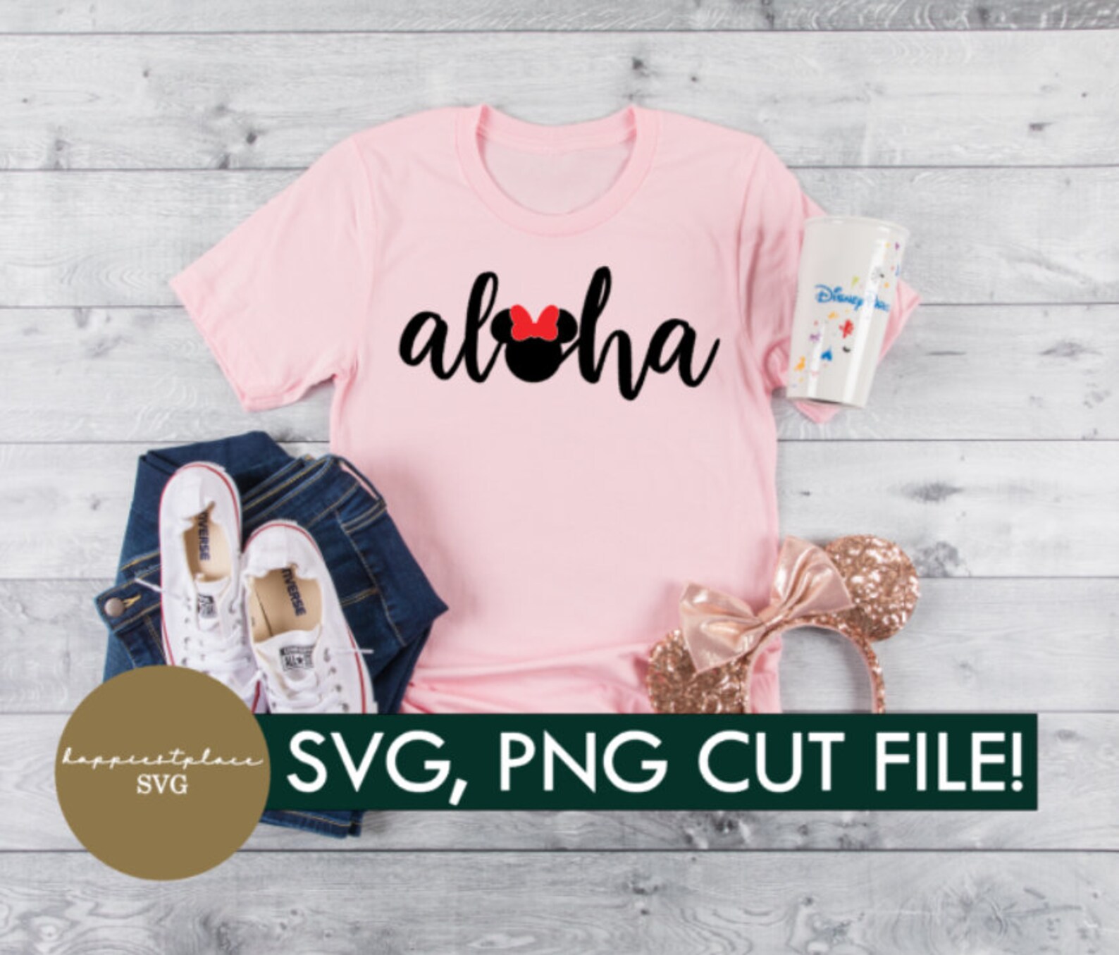 Svg, Png, Aloha Mickey, Aloha Minnie, Digital Download, Vacation, Diy ...