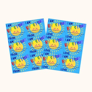 Back to School Starburst Gift Tag Printable for Students, Open House ...