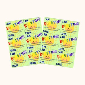 Back to School Starburst Gift Tag Printable for Students, Open House ...