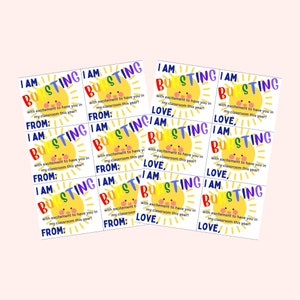 Back to School Starburst Gift Tag Printable for Students, Open House ...