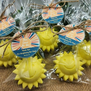 Sun Baby Shower Soap Favors Sunshine Soap Here Comes the Son Soap Baby ...