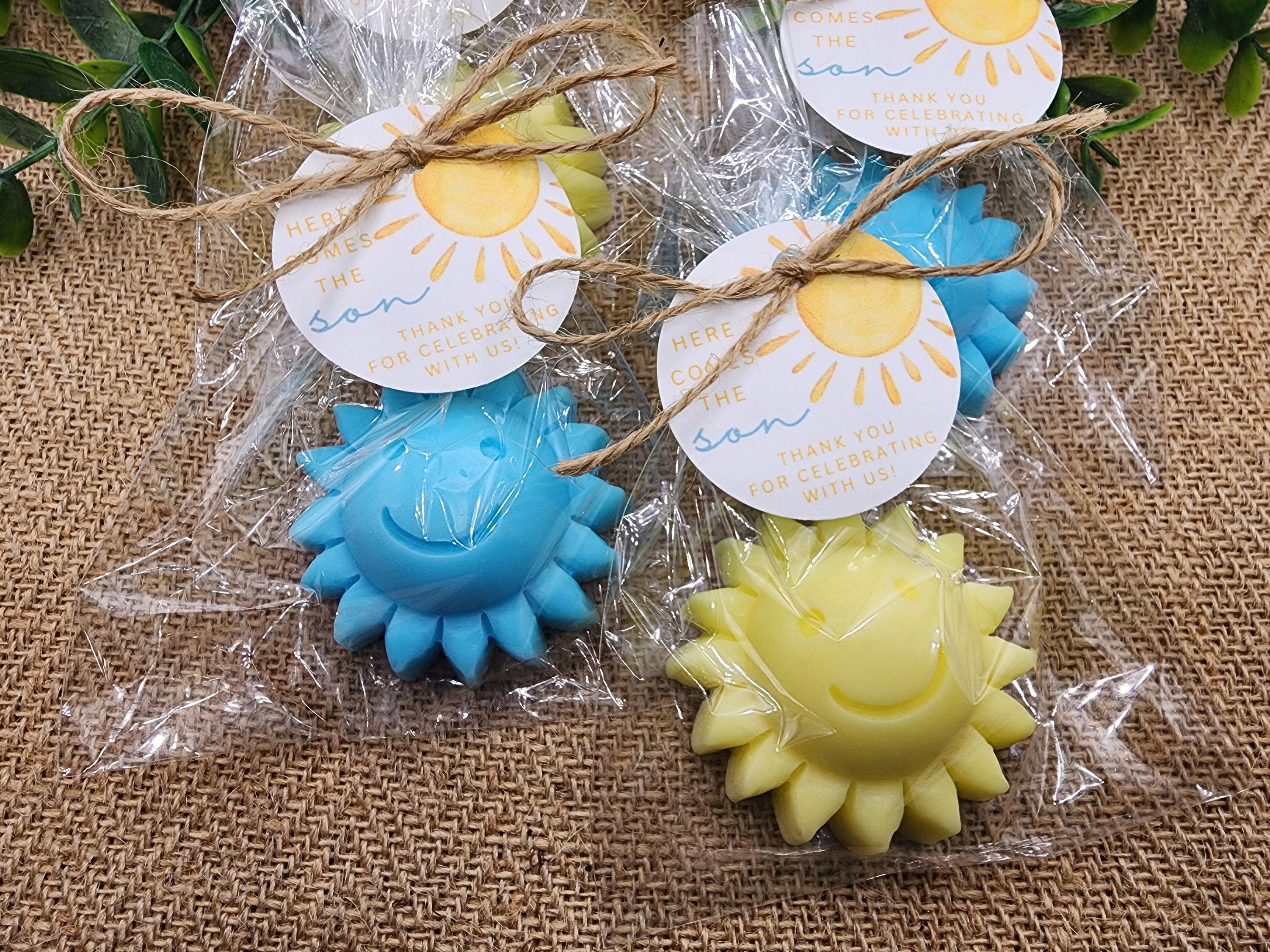 Sun Baby Shower Soap Favors Sunshine Soap Here Comes the Son Soap Baby ...