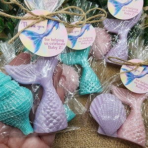 Under the Sea Mermaid Tail Soap Mermaid Party Favor Mermaid Tails Beach ...