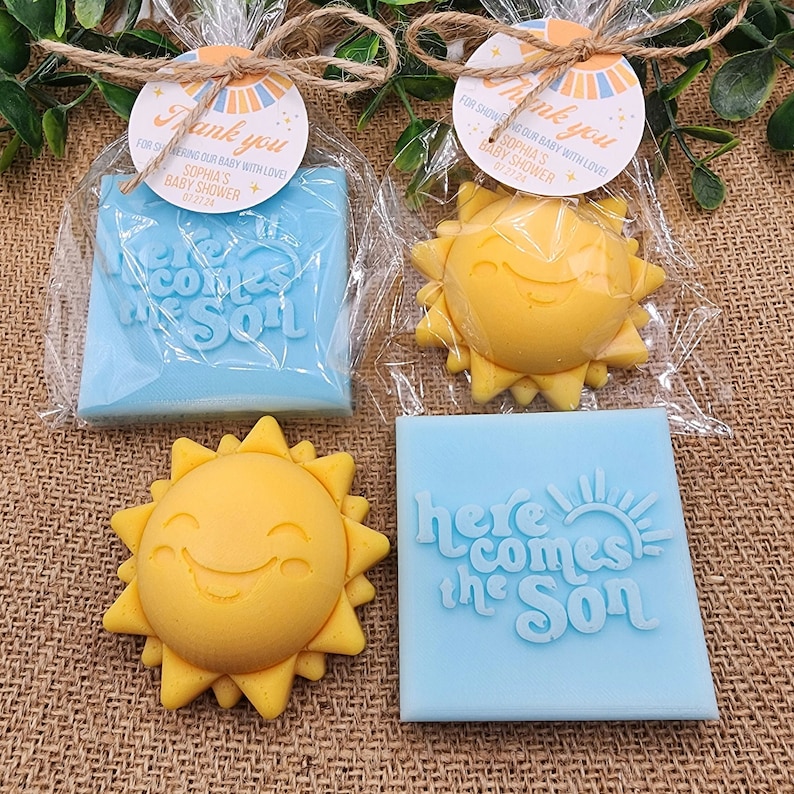 Sun Baby Shower Soap Favors Sunshine Soap Here Comes the Son Soap Baby ...