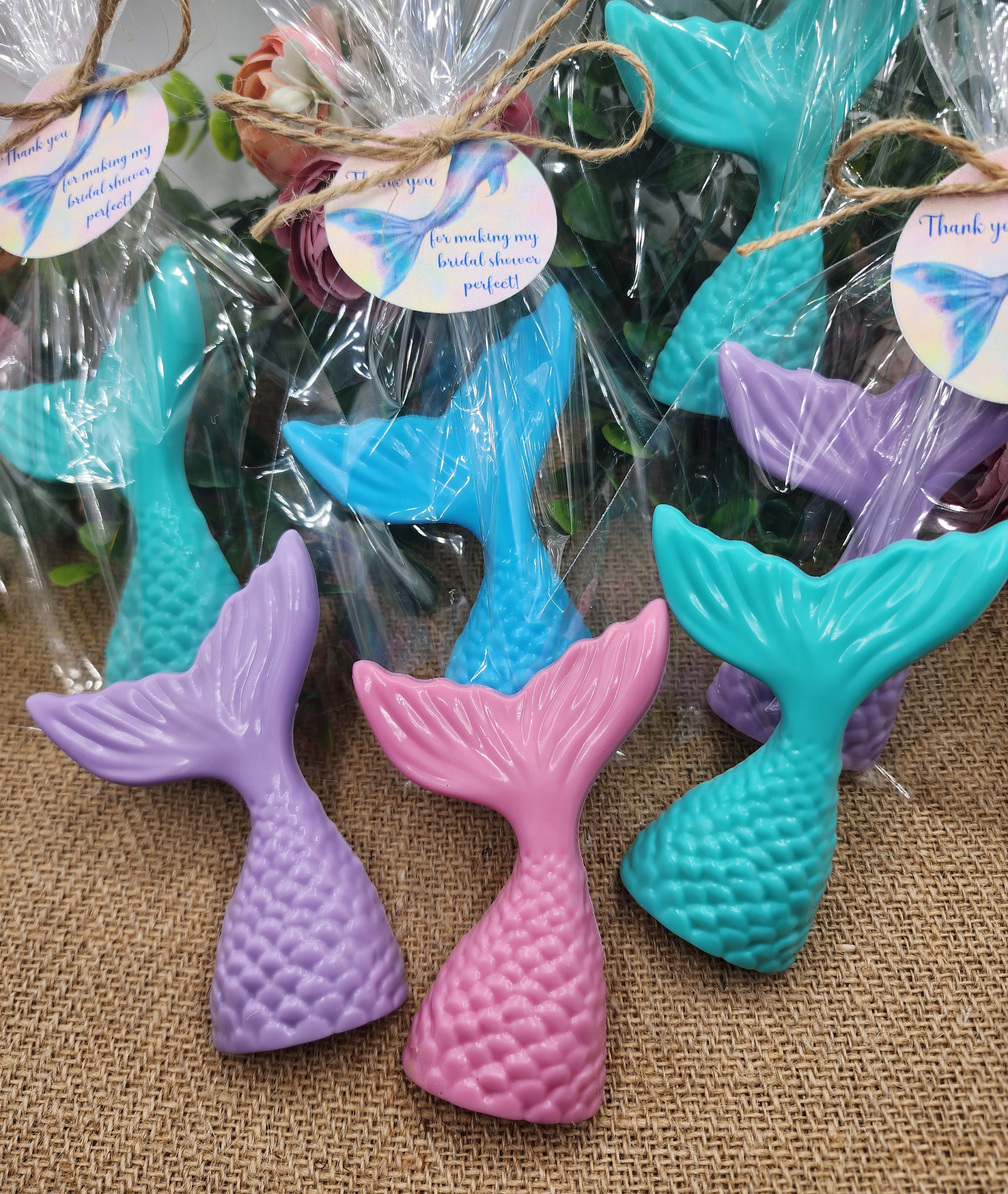 Large Mermaid Tail Soap Mermaid Party Favor Mermaid Tails Beach Soap ...