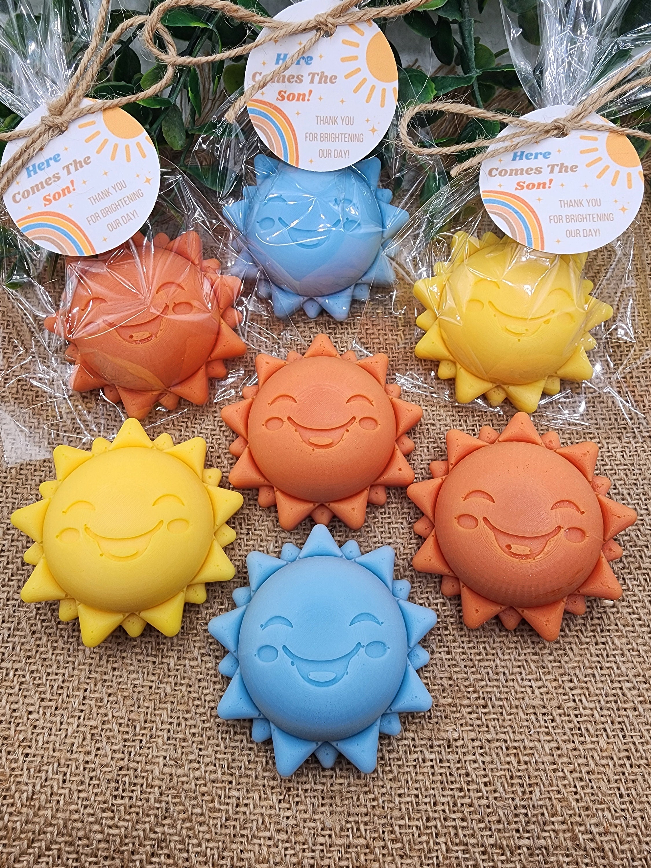 Sun Baby Shower Soap Favors Sunshine Soap Here Comes the Son Soap Baby ...