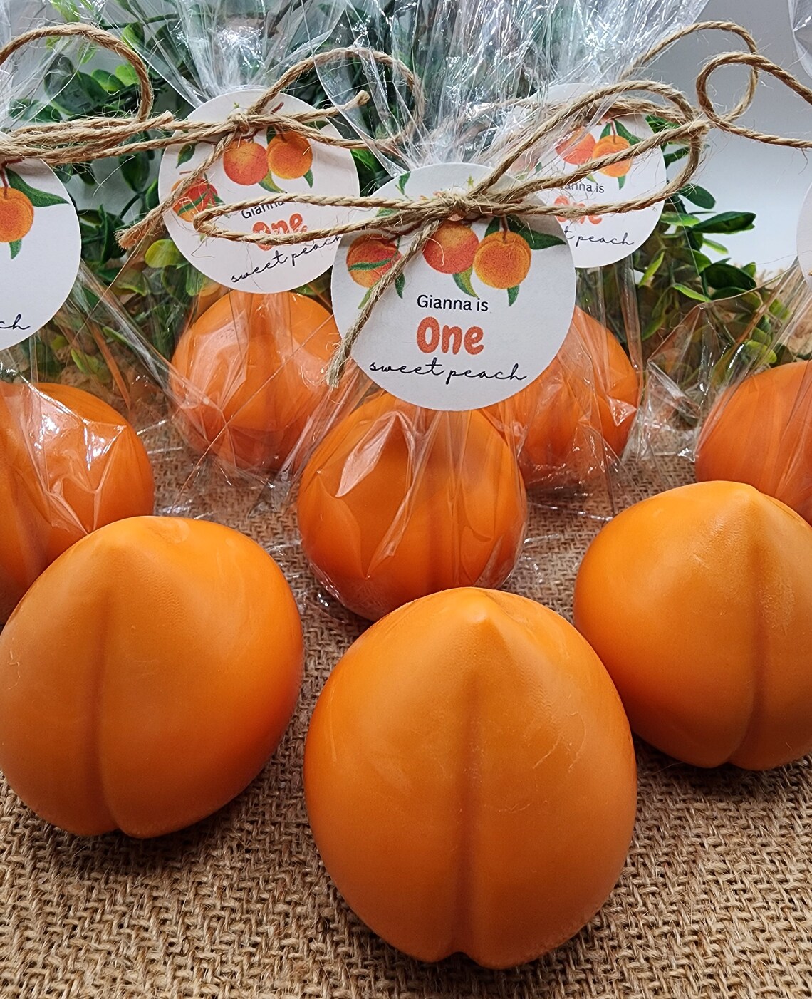 Peach Soap Favors Peach Baby Shower Decorations One Sweet Peach Summer ...