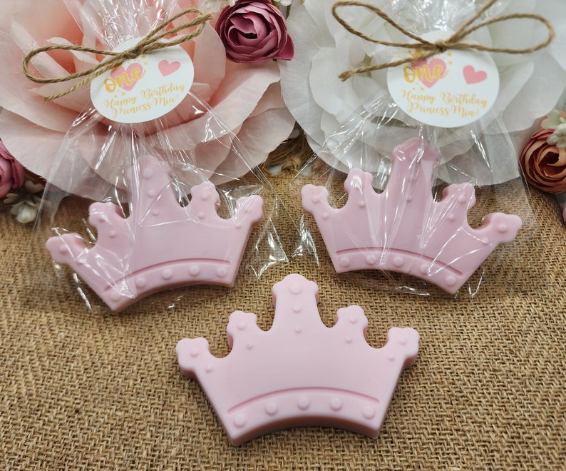 Princess Soap Favors Tiara Crown Baby Shower Favors Party Decorations ...