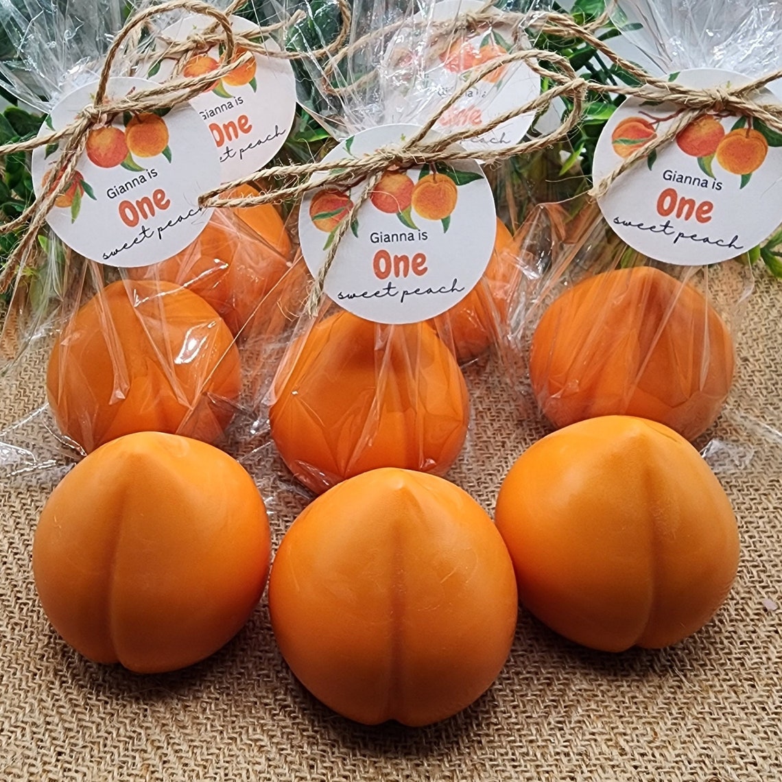 Peach Soap Favors Peach Baby Shower Decorations One Sweet Peach Summer ...