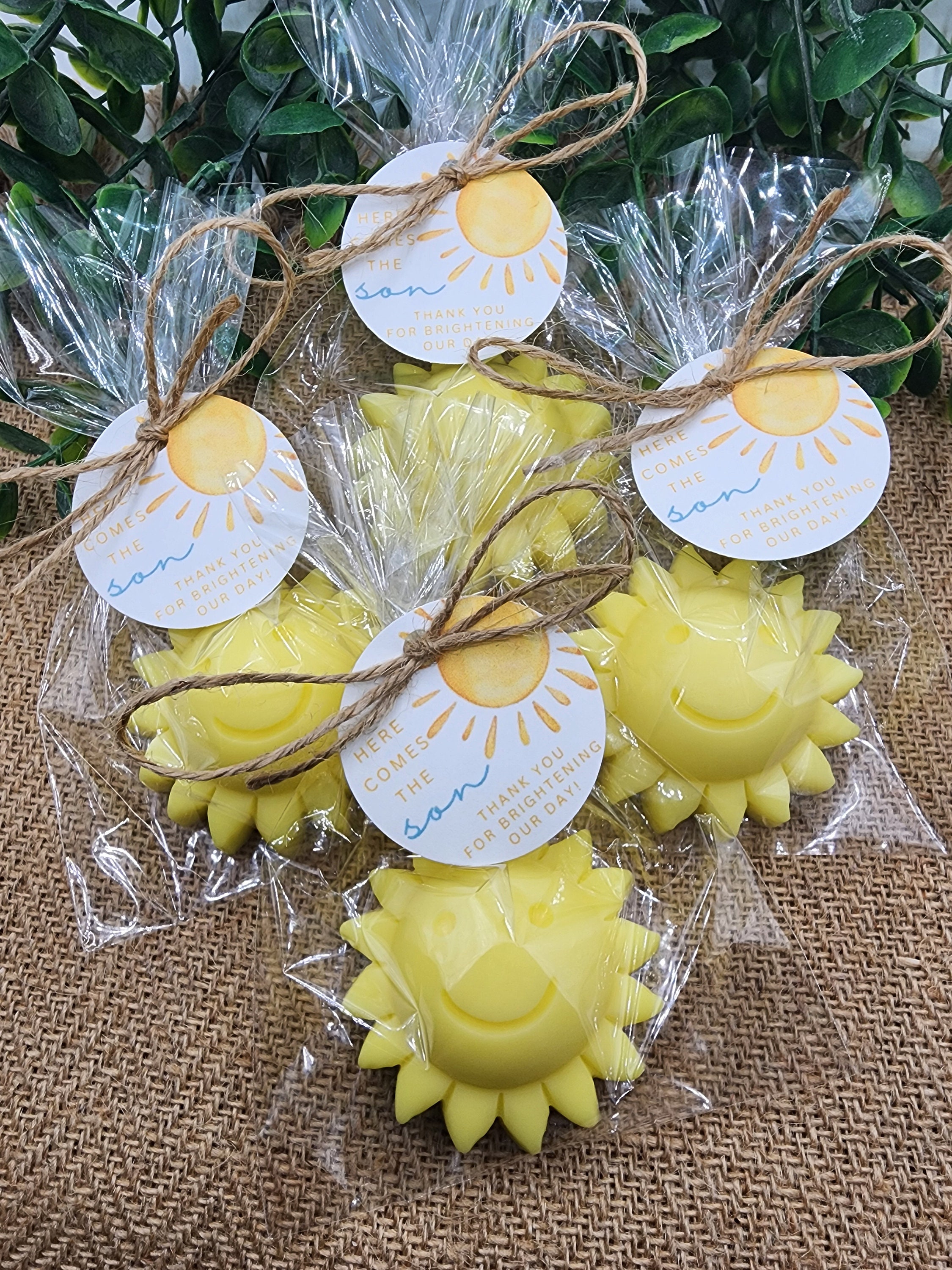 Sun Baby Shower Soap Favors Sunshine Soap Here Comes the Son Soap Baby ...