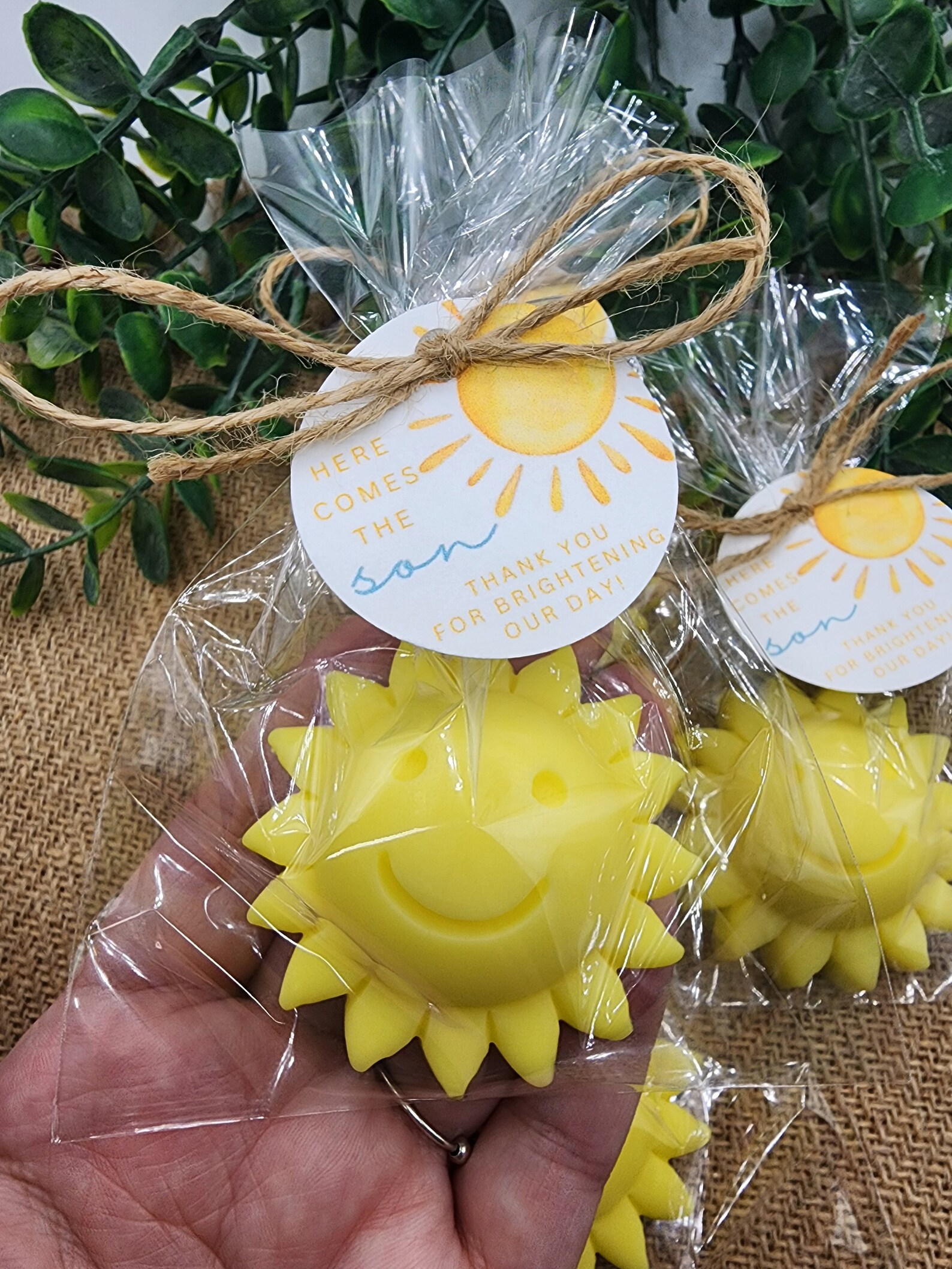 Sun Baby Shower Soap Favors Sunshine Soap Here Comes the Son Soap Baby ...