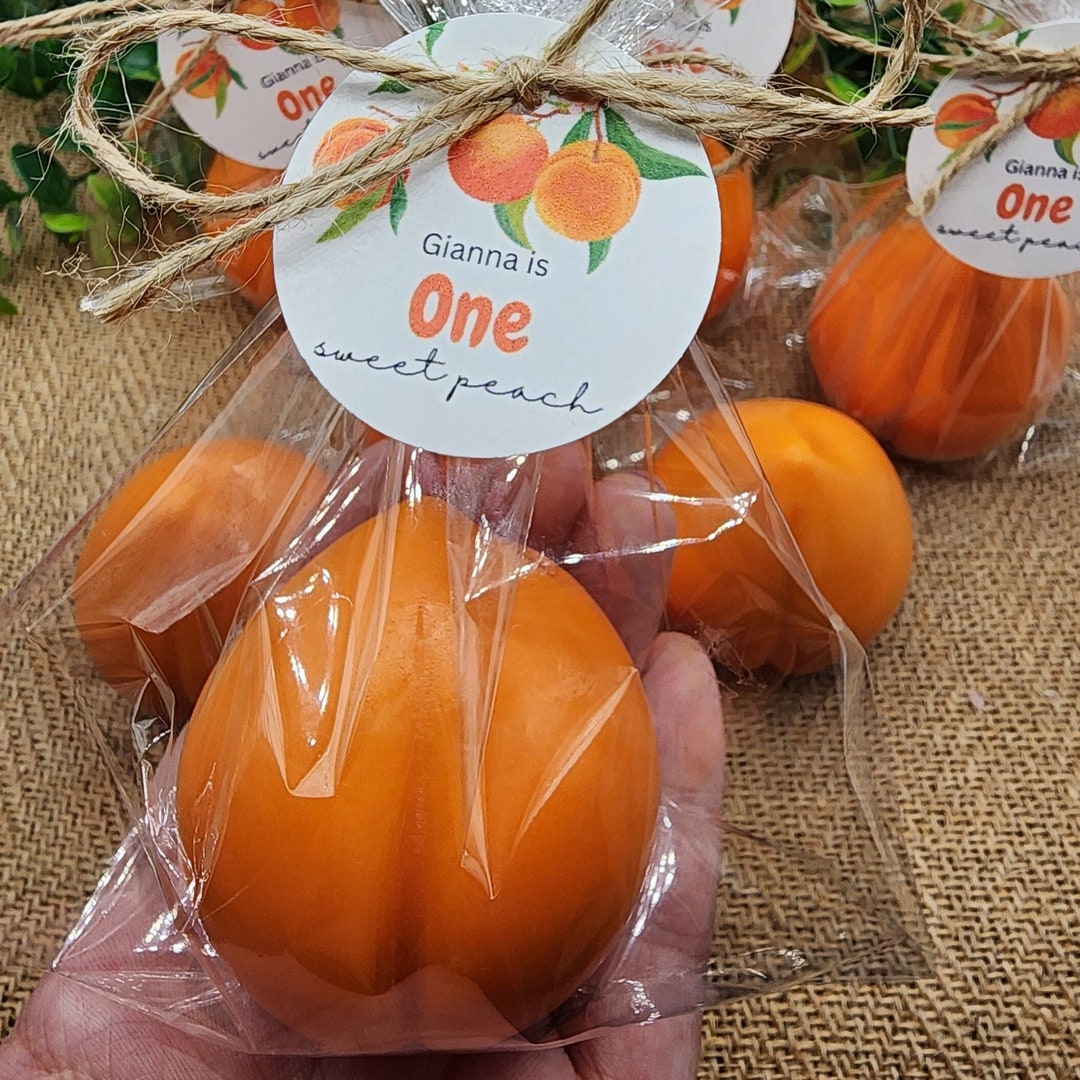 Peach Soap Favors Peach Baby Shower Decorations One Sweet Peach Summer ...