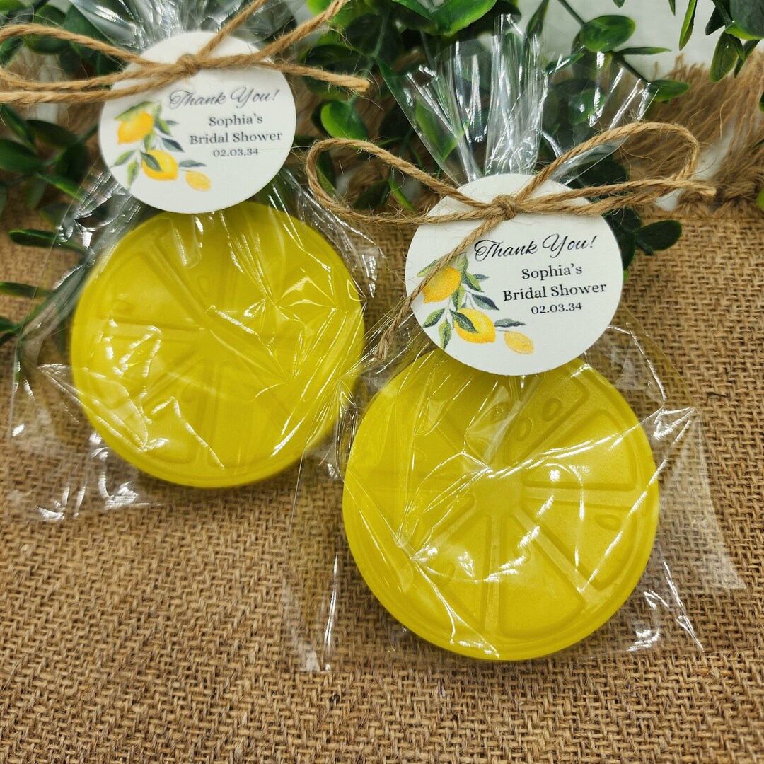 Lemon Soap Favors Citrus Baby Shower Soap Favors Lemon Wedding Favors ...