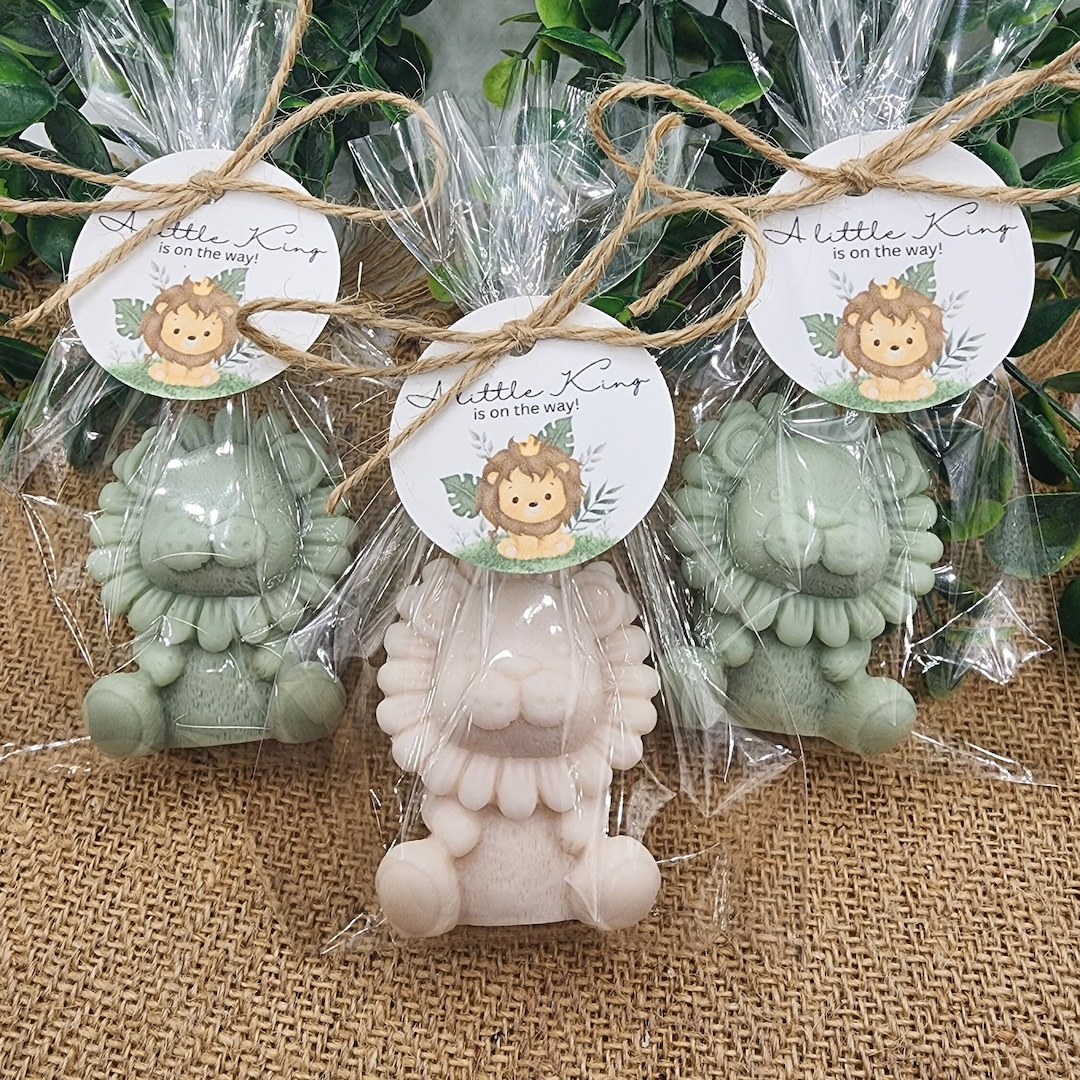 Lion Soap Favors Safari Animal Baby Shower Decorations Wild One Party ...