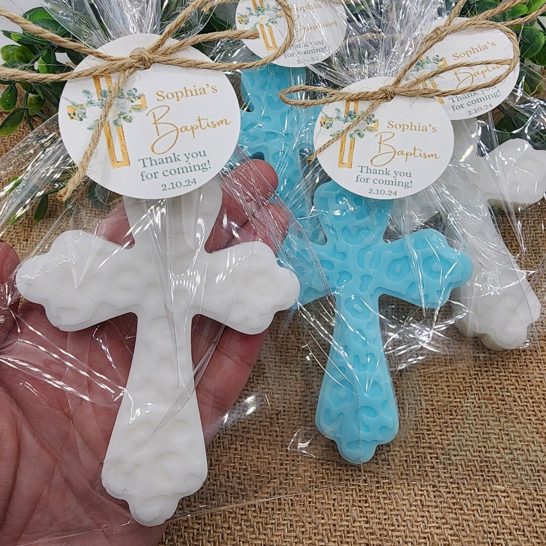 Cross Soap Favors Baptism Christening Gift First Communion Christian Gift Baby Girl Baby Boy ...