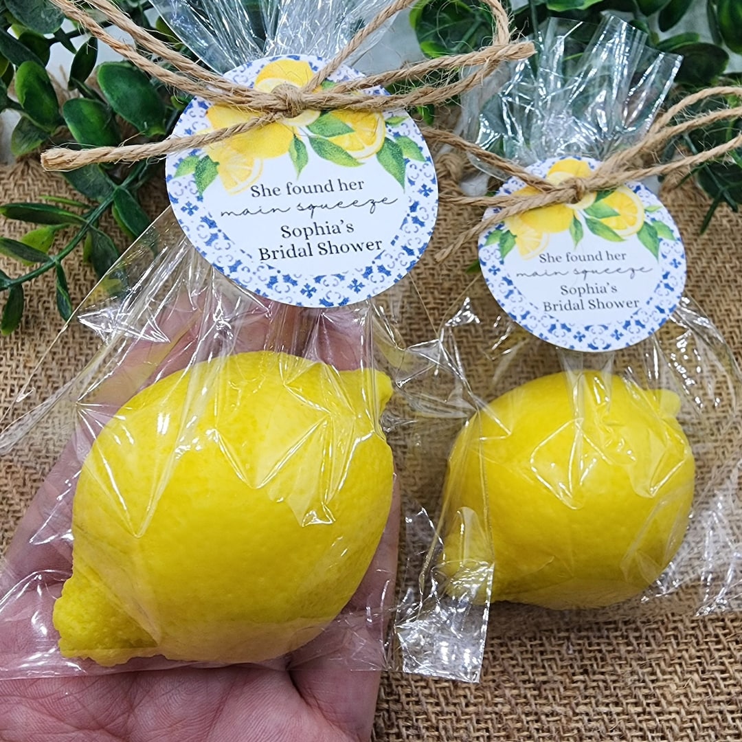 Large Lemon Soap Favors Citrus Baby Shower Soap Favors Main Squeeze ...