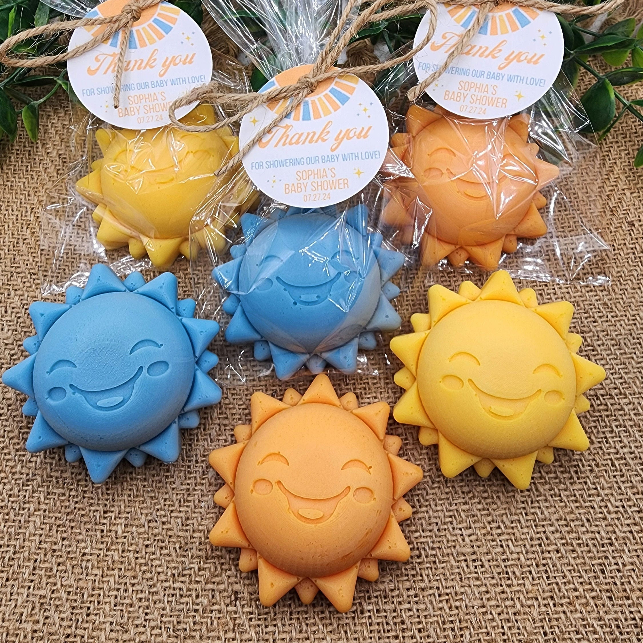 Sun Baby Shower Soap Favors Sunshine Soap Here Comes the Son Soap Baby ...