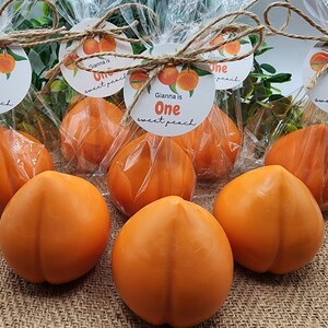 Peach Soap Favors Peach Baby Shower Decorations One Sweet Peach Summer ...
