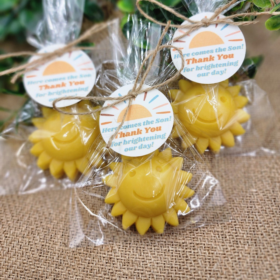 Sun Baby Shower Soap Favors Sunshine Soap Boho Sun Here Comes the Son ...