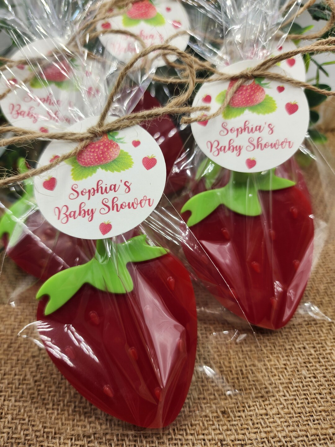 Strawberry Soap Favors Baby Shower Favors Berry First Birthday Party ...