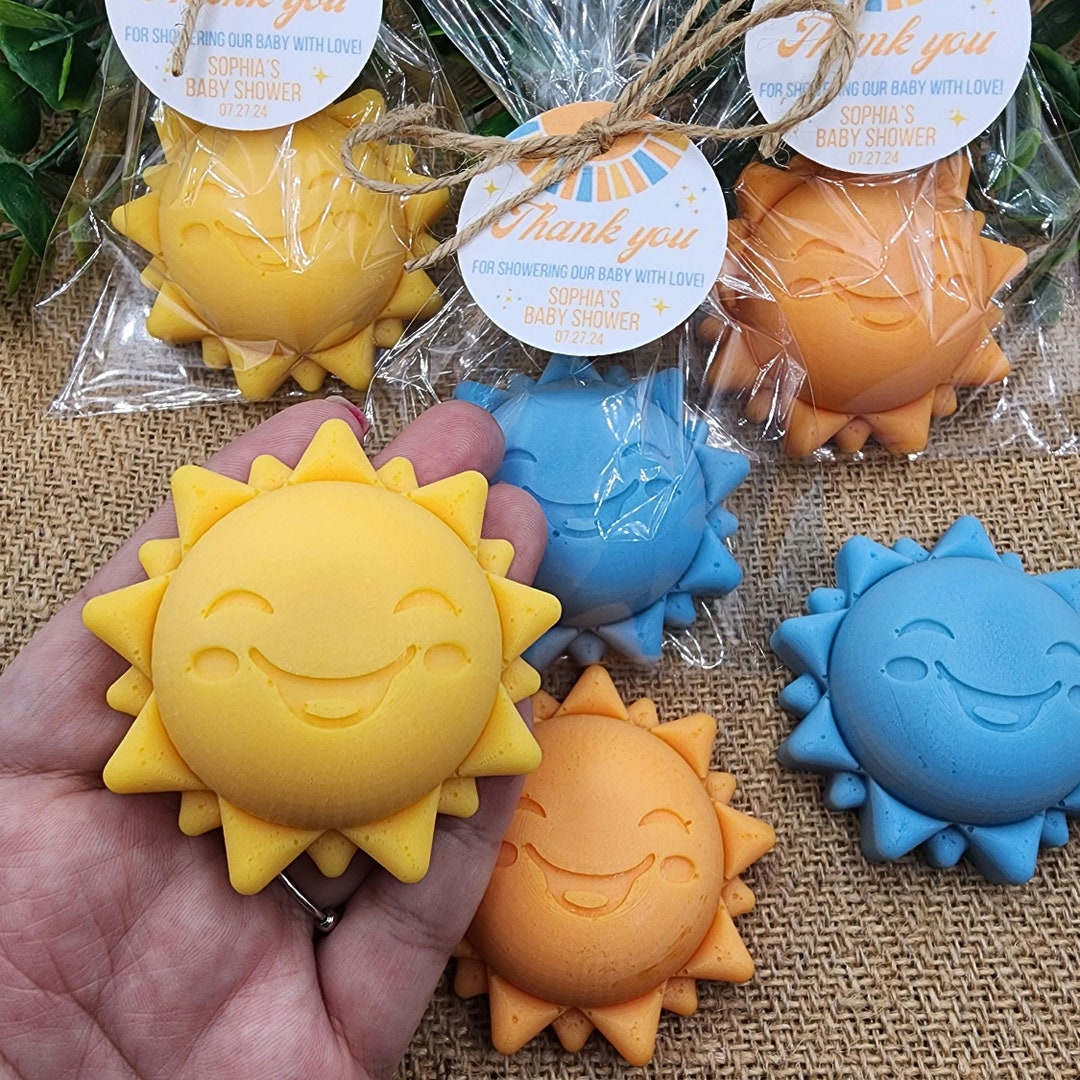 Sun Baby Shower Soap Favors Sunshine Soap Here Comes the Son Soap Baby ...