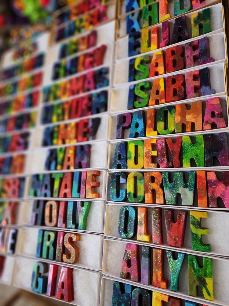 Personalized Crayon Names Kids Birthday Crayons Party - Etsy