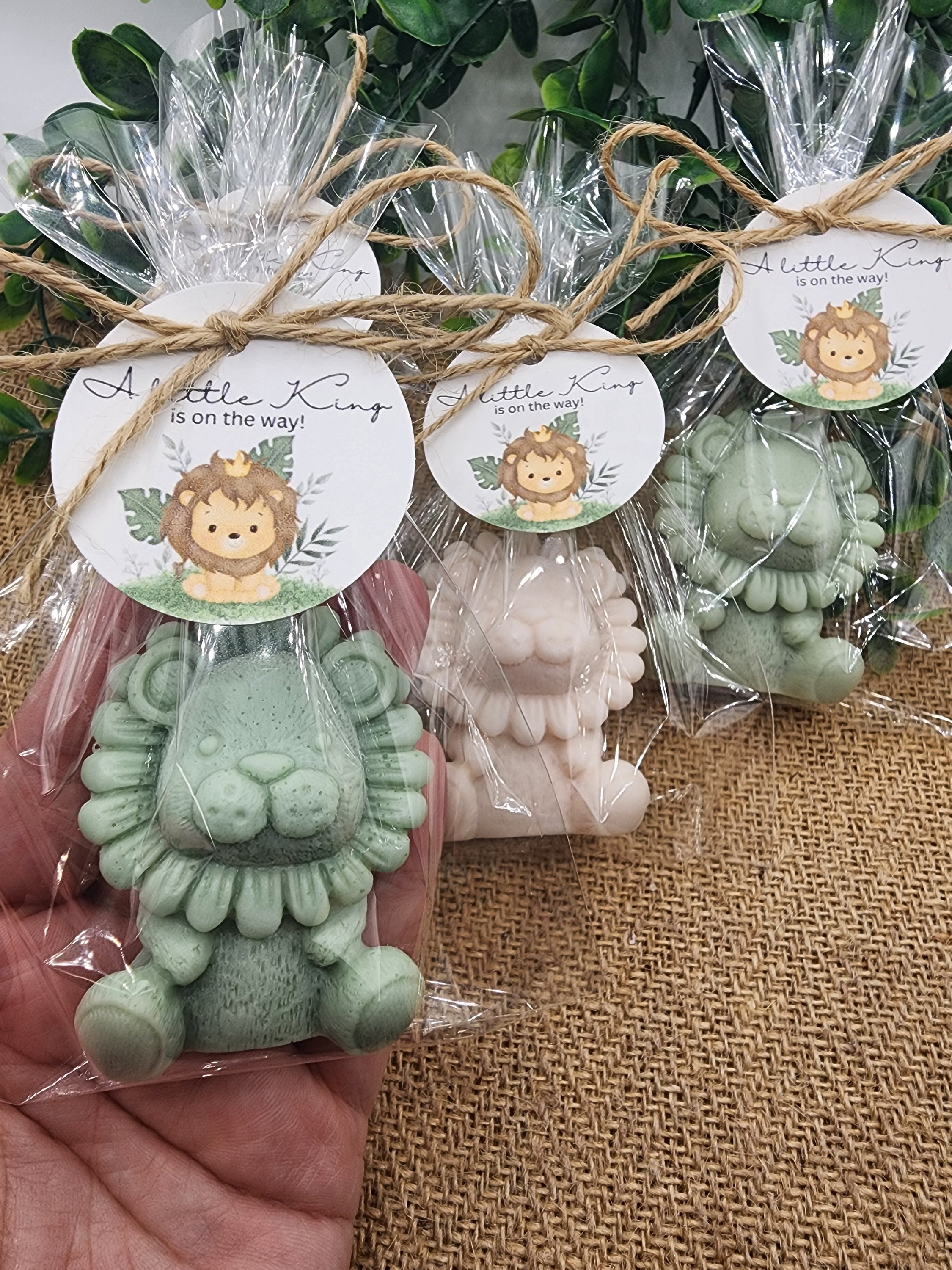 Lion Soap Favors Safari Animal Baby Shower Decorations Wild One Party ...