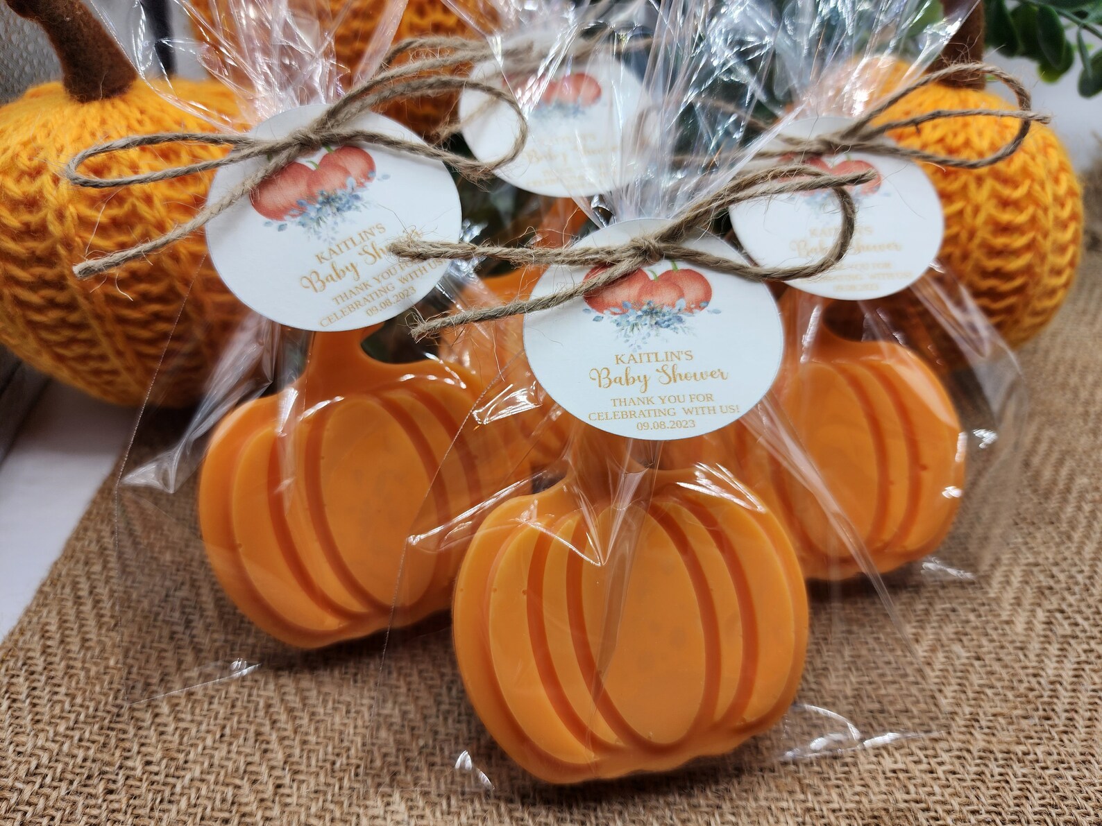 Pumpkin Soap Favors Little Pumpkin Baby Shower Favors Fall Wedding Shower Favors Bridal Shower ...