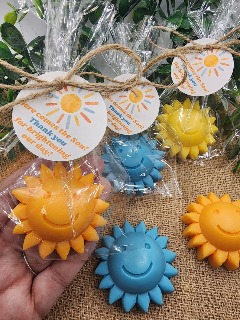 Sun Baby Shower Soap Favors Sunshine Soap Here Comes the Son Soap Baby ...