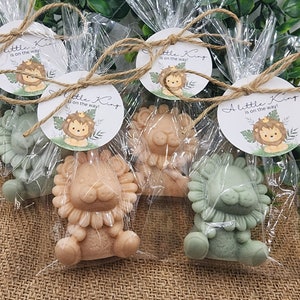 Lion Soap Favors Safari Animal Baby Shower Decorations Wild One Party ...