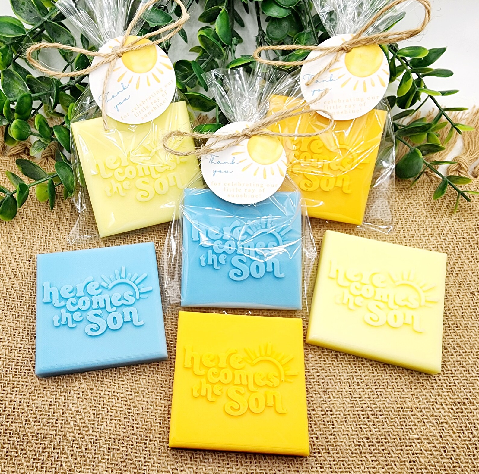 Sun Baby Shower Soap Favors Sunshine Soap Here Comes the Son Soap Baby ...