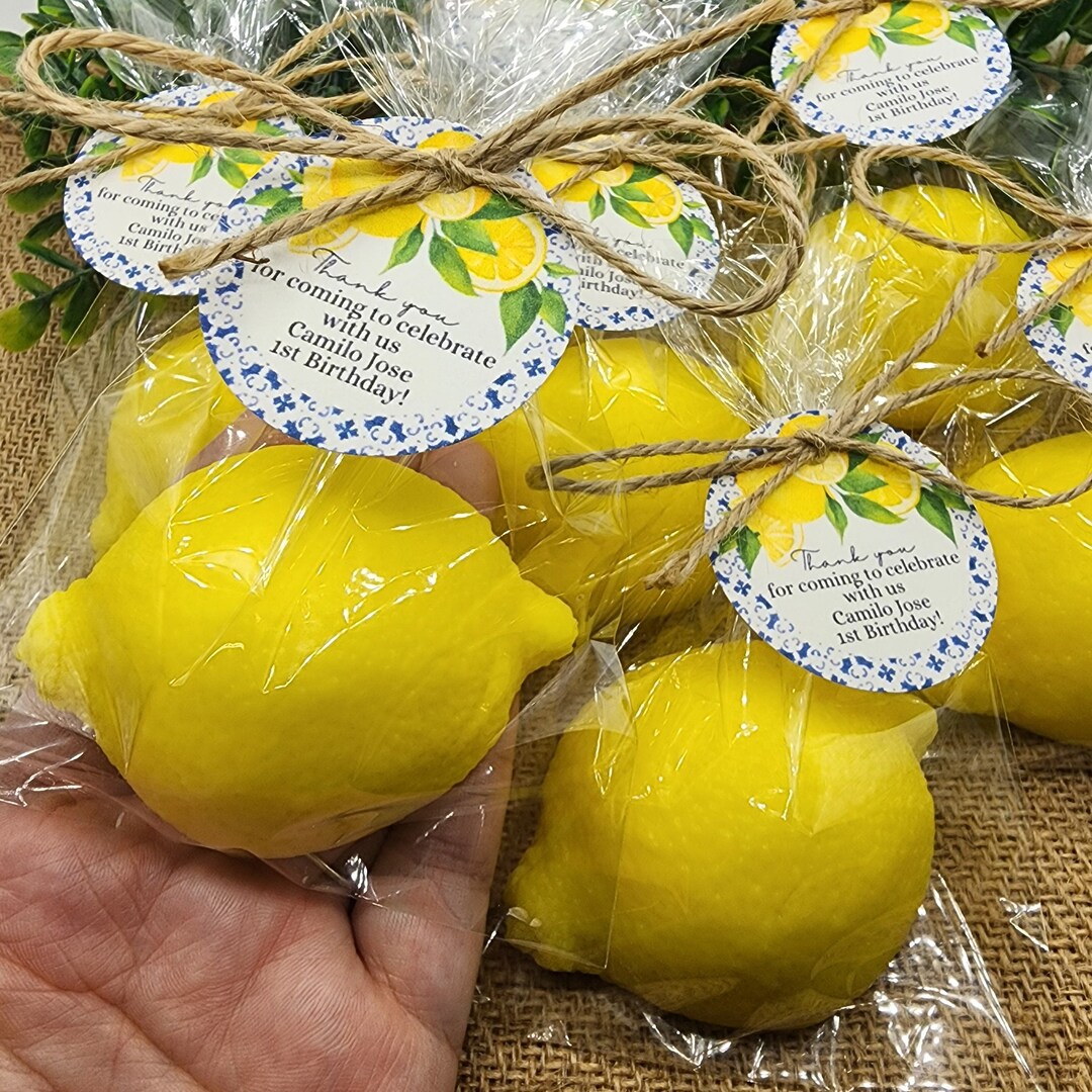 Large Lemon Soap Favors Citrus Baby Shower Soap Favors Main Squeeze ...