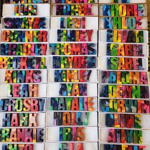 Personalized Crayon Names Kids Birthday Crayons Party - Etsy