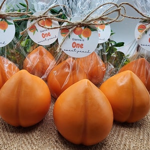 Peach Soap Favors Peach Baby Shower Decorations One Sweet Peach Summer ...