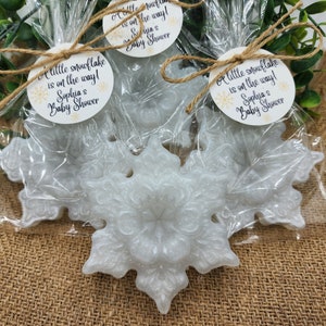 Snowflake Soap Favors Baby Shower Favors Christmas Stocking Stuffers ...