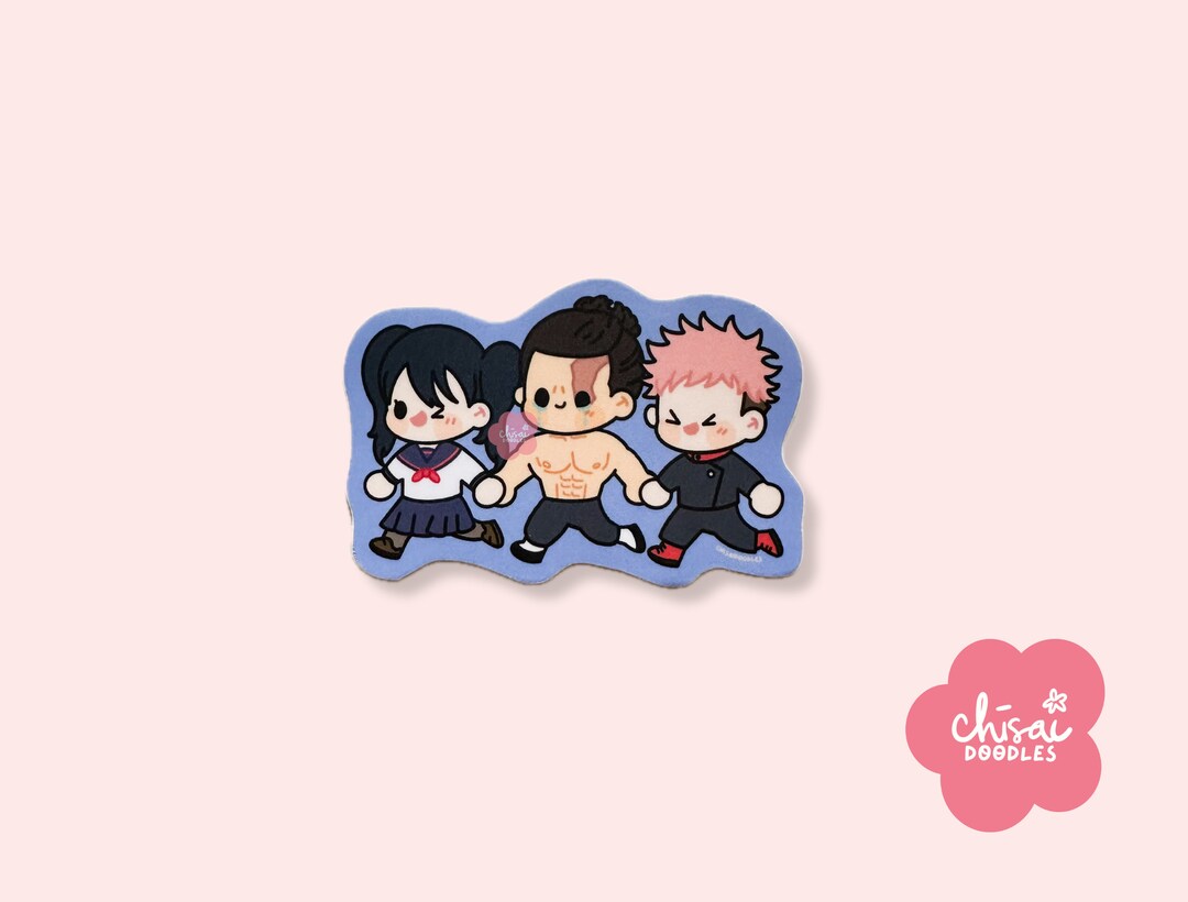 Best Friends JJK Kawaii Chibi Anime Waterproof Sticker - Etsy