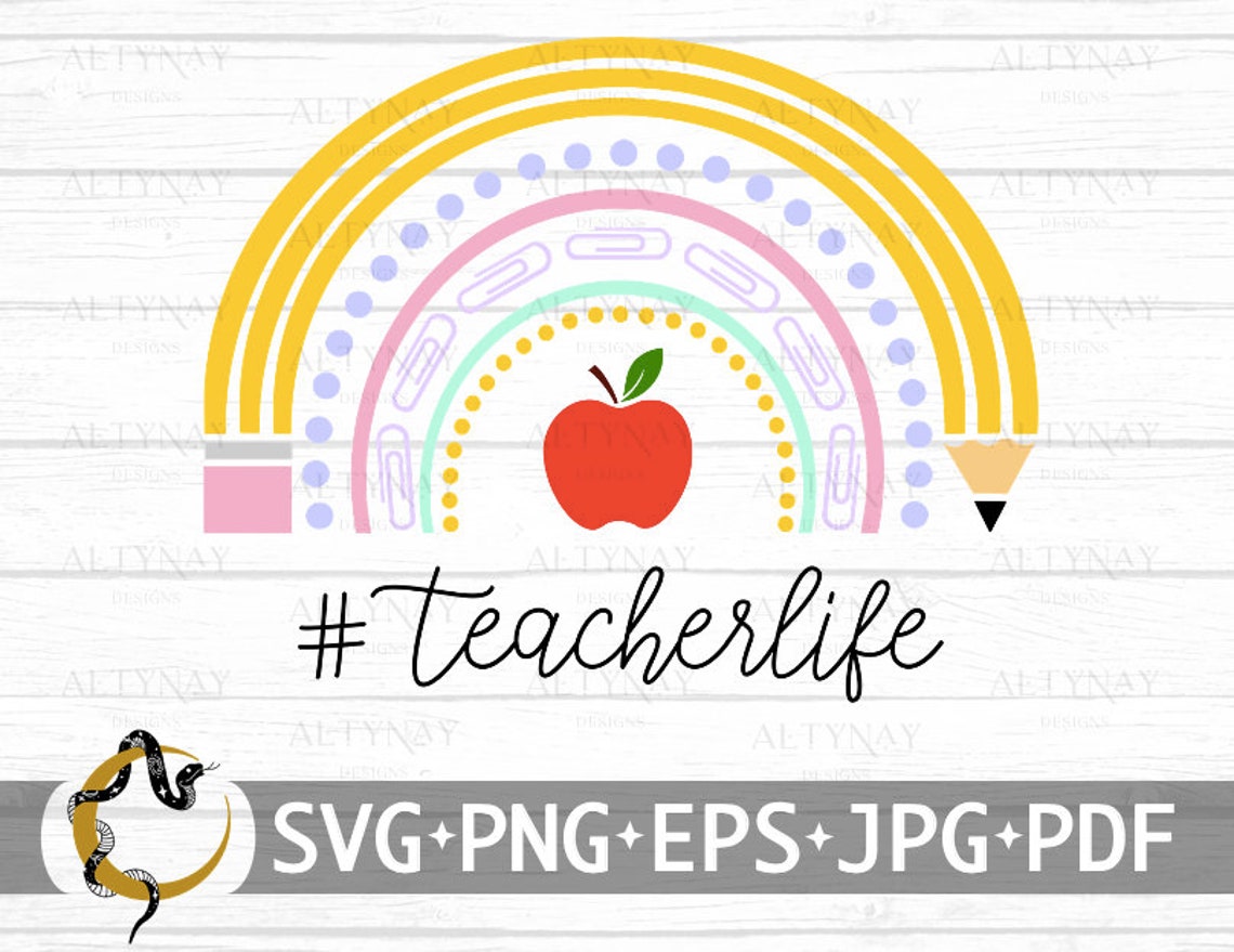 Teacher Life SVG teacherlife SVG Cute Teacher Design Svg - Etsy
