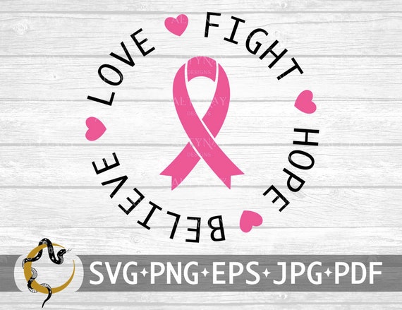 High Resolution Cancer Ribbon Silhouette