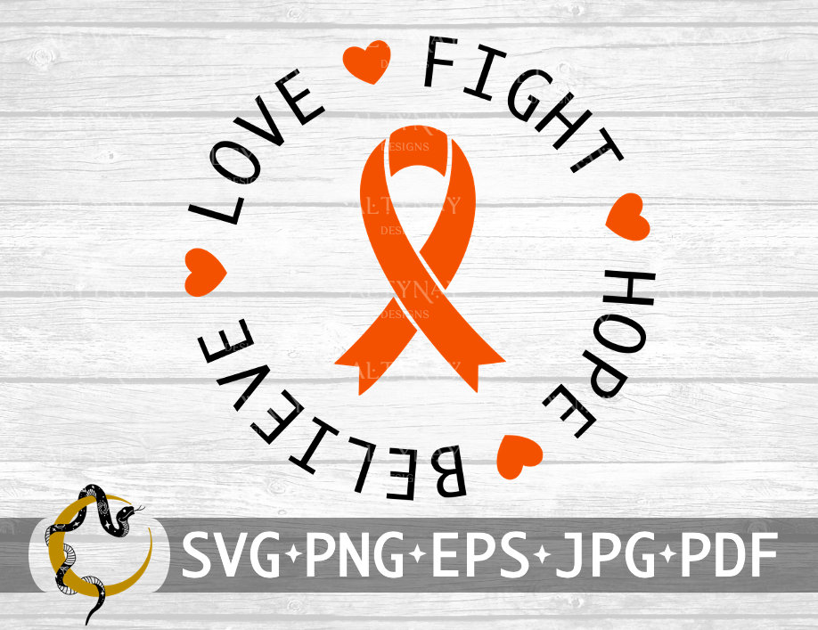 Leukemia Ribbon Heart