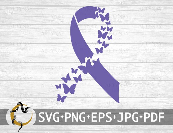 Hodgkin Lymphoma Cancer Butterfly Ribbon SVG Hodgkin Lymphoma | Etsy
