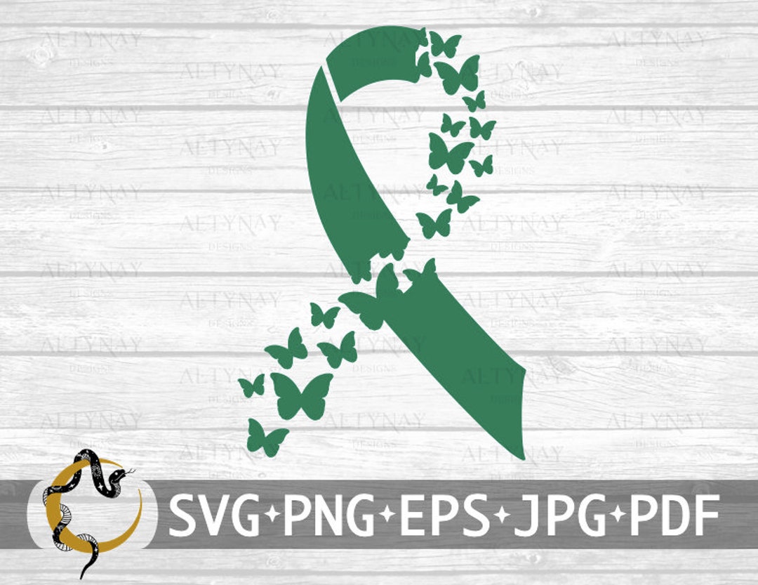 Liver Cancer Butterfly Ribbon SVG, Liver Cancer SVG, Liver Cancer ...