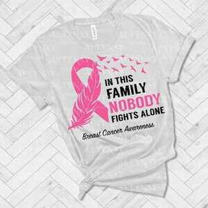 Breast Cancer in This Family Nobody Fights Alone SVG, Breast Cancer ...